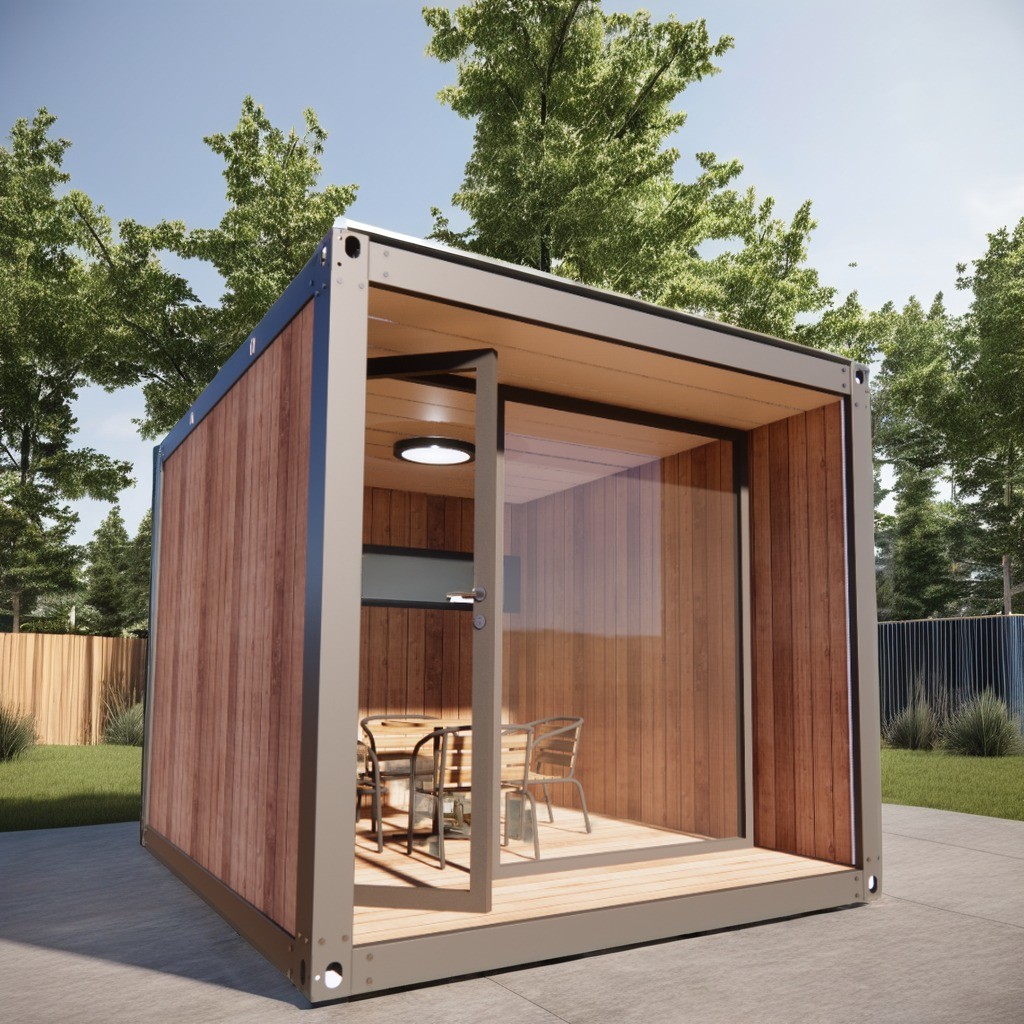 10ft Mini Prefab Modular Mobile Shipping Container Small Size Office ...
