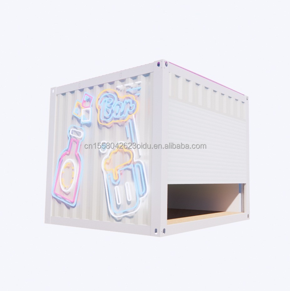 20ft Mini Store Container Coffee Shop Bar Fast Food Restaurant ...
