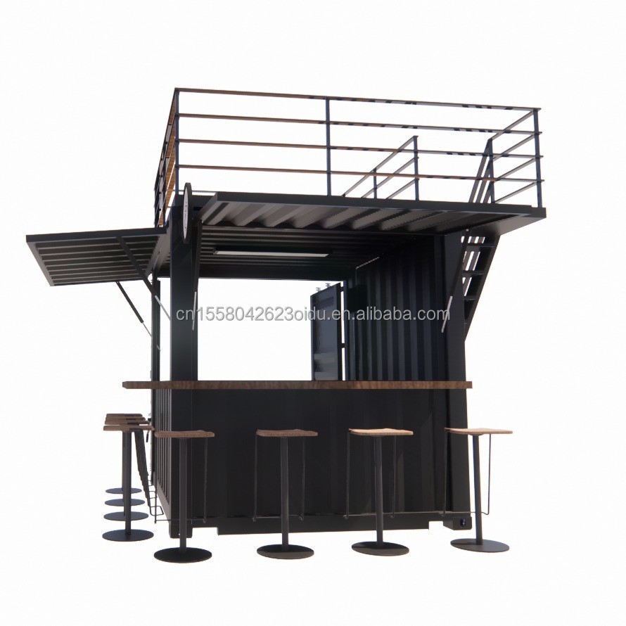 Mini 10ft Pop-up Store Sturdy Steel Frame Container Bar Stall with ...
