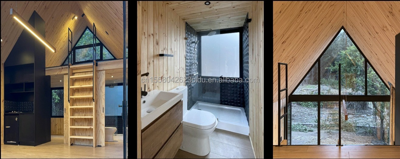 Hotel Triangular Container House with Prefabricated Steel Structure and ...