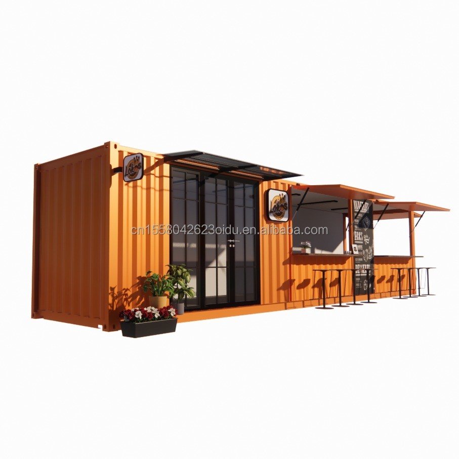 Street Pop-up Container Shop Prefabricated House Container Coffee Shop ...