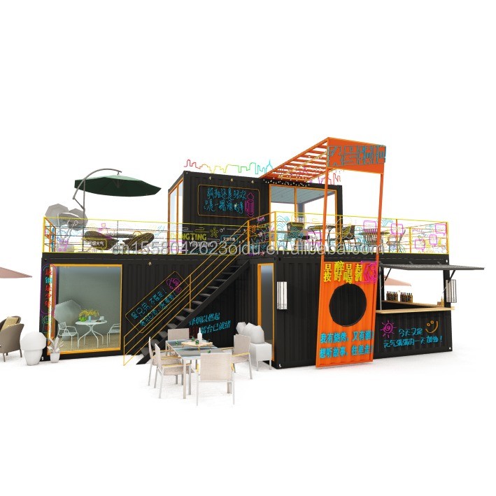 Modified 20 Foot 40 Foot Prefab Shipping Container Pop Up Coffee Shop ...