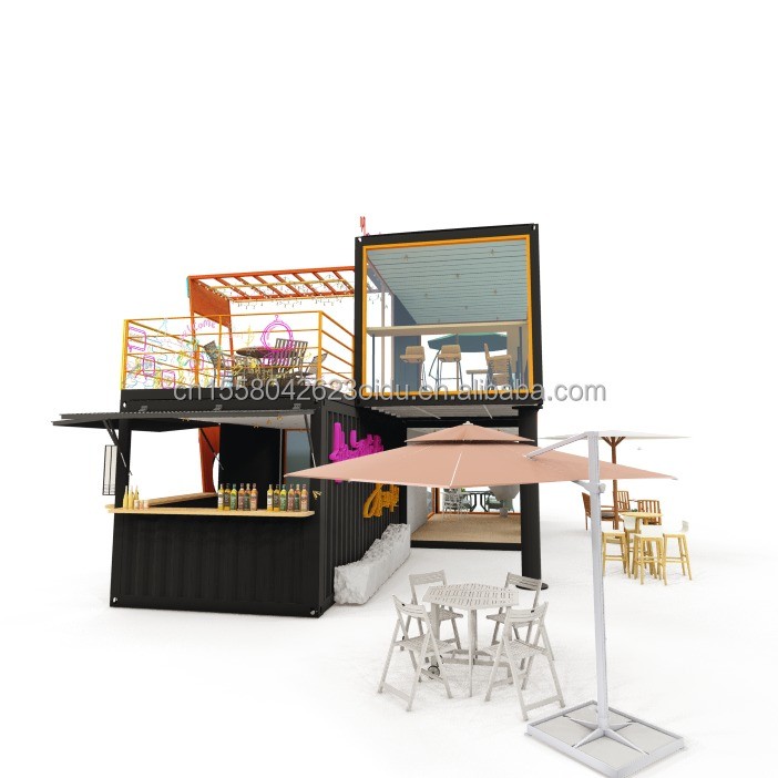Modified 20 Foot 40 Foot Prefab Shipping Container Pop Up Coffee Shop ...