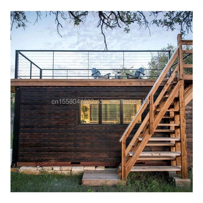 50/75/100mm Wave Sandwich Panel Tiny Wooden Prefab House Container ...
