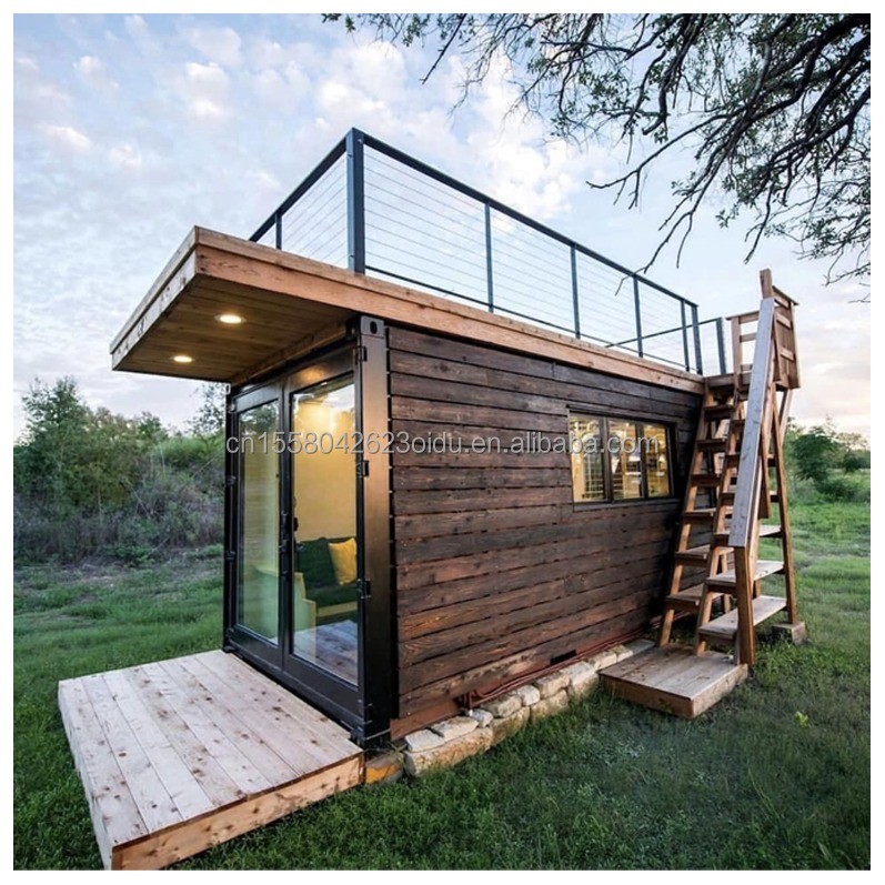 50/75/100mm Wave Sandwich Panel Tiny Wooden Prefab House Container ...