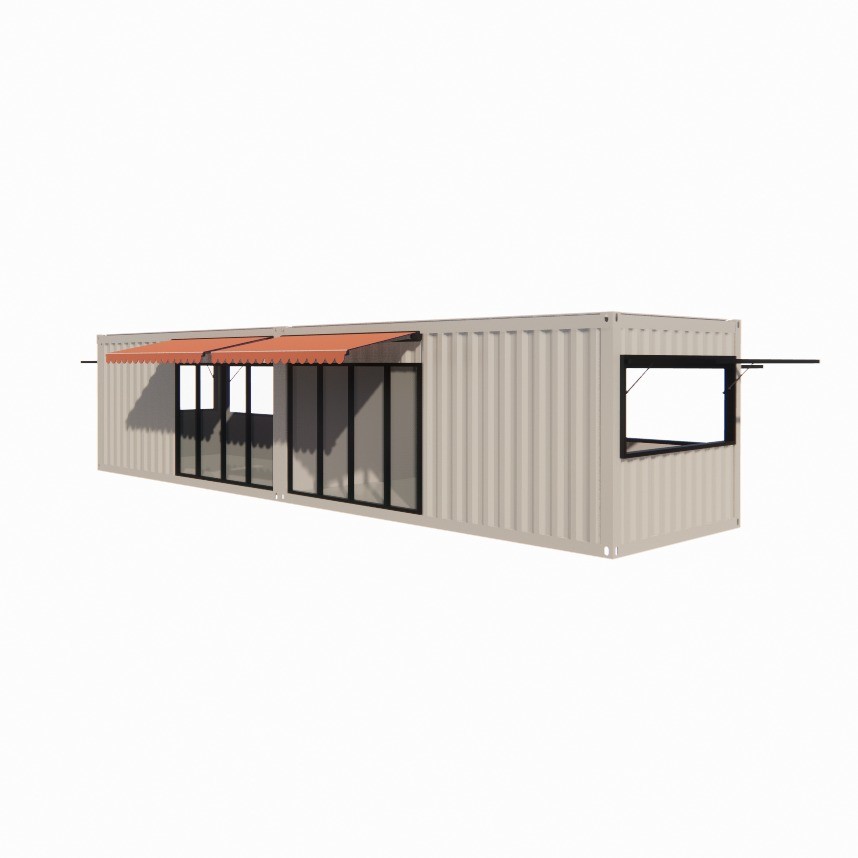 20ft 40ft Portable Kiosk Modified Prefab Modular Coffee Shop Shipping ...